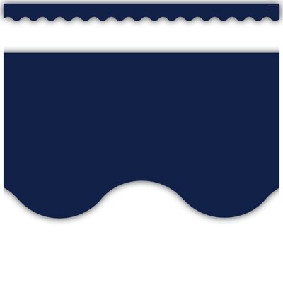 Navy Blue Scalloped Border Trim - TCR5861 | Teacher Created Resources