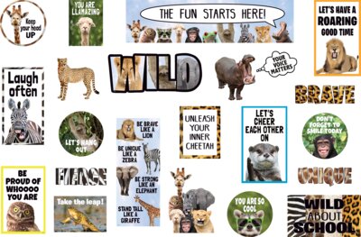 Go Wild Animals Mini Bulletin Board - TCR6852 | Teacher Created Resources