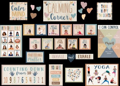 Everyone is Welcome Calming Corner Bulletin Board - TCR7118 | Teacher ...