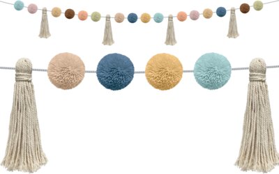 Everyone is Welcome Pom-Poms and Tassels Garland - TCR7157 | Teacher ...