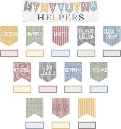 Classroom Cottage Classroom Helpers Mini Bulletin Board - TCR7175 ...