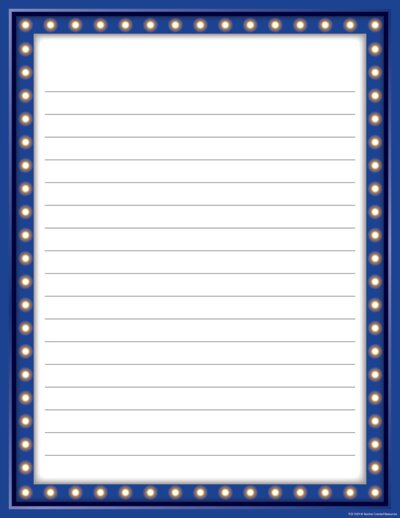 Marquee Lined Chart - TCR7529 | Teacher Created Resources