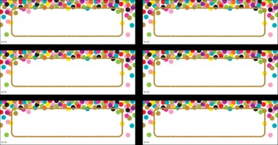 Confetti Labels Magnetic Accents - TCR77013 | Teacher Created Resources