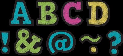Chalkboard Brights Bold Block 2" Magnetic Letters - TCR77190 | Teacher ...