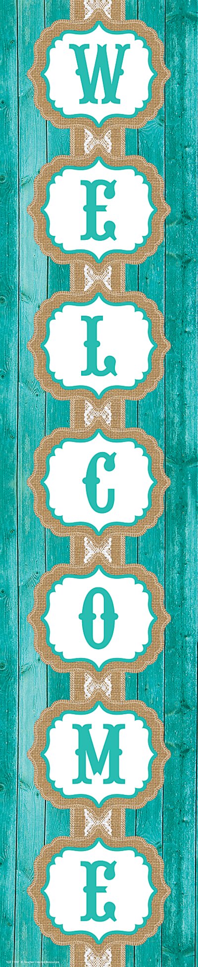 Shabby Chic Welcome Banner - TCR77197 | Teacher Created Resources
