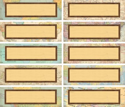 Travel the Map Labels Magnetic Accents - TCR77487 | Teacher Created ...