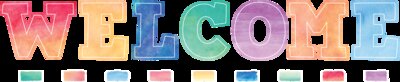 Watercolor Welcome Bulletin Board Display Set - TCR8190 | Teacher ...