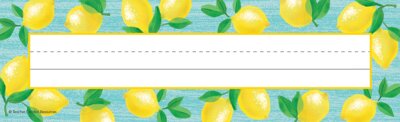 Lemon Zest Flat Name Plates - TCR8482 | Teacher Created Resources