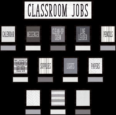 Modern Farmhouse Classroom Jobs Mini Bulletin Board - TCR8532 | Teacher ...