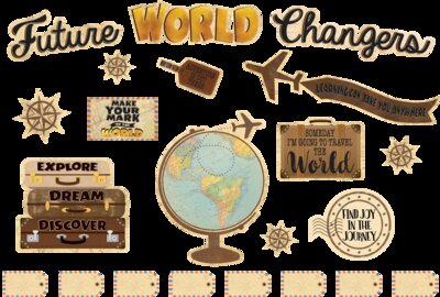 Travel the Map Future World Changers Bulletin Board - TCR8623 | Teacher ...