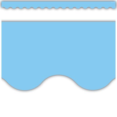 Light Blue Scalloped Border Trim - TCR8776 | Teacher Created Resources