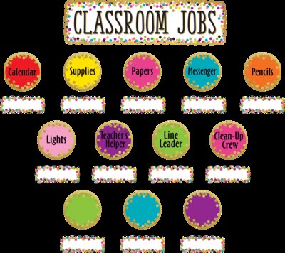 Confetti Classroom Jobs Mini Bulletin Board - TCR8802 | Teacher Created ...