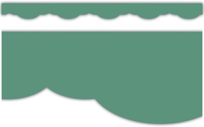 Eucalyptus Green Fancy Scallops Border Trim - TCR9136 | Teacher Created ...