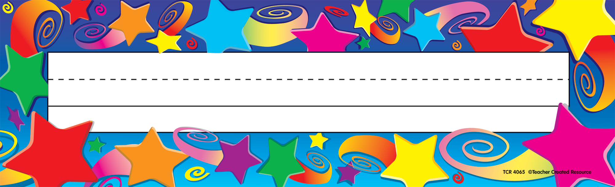 Stars Flat Name Plates - TCR4065 | Teacher Created Resources