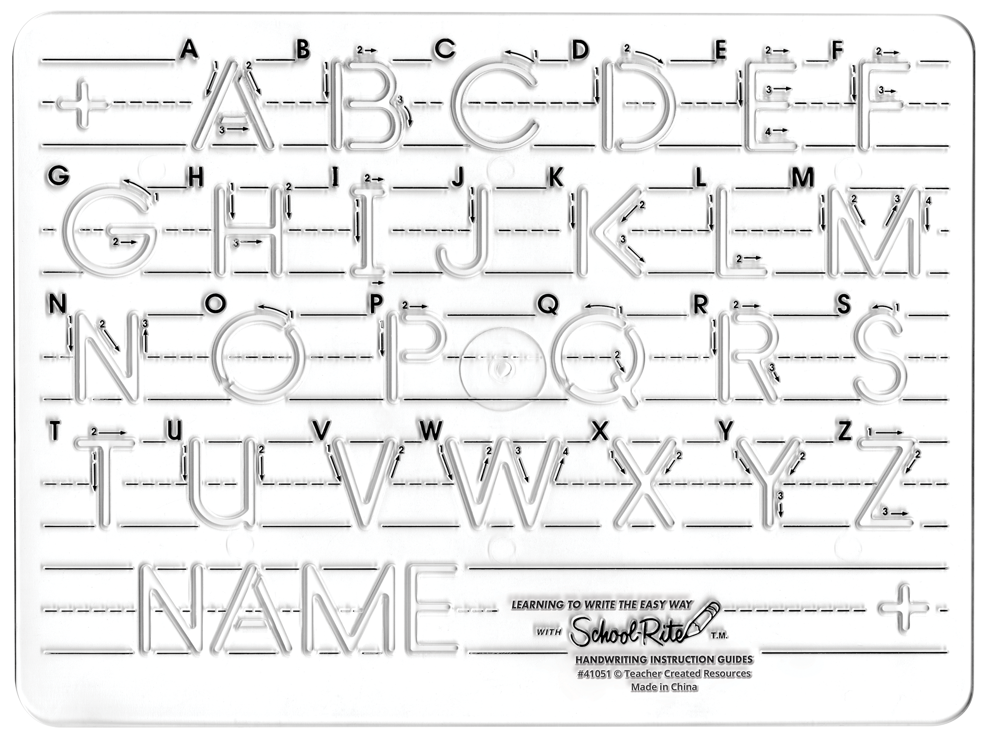 School-Rite® Handwriting Instruction Guides - Uppercase Manuscript ...