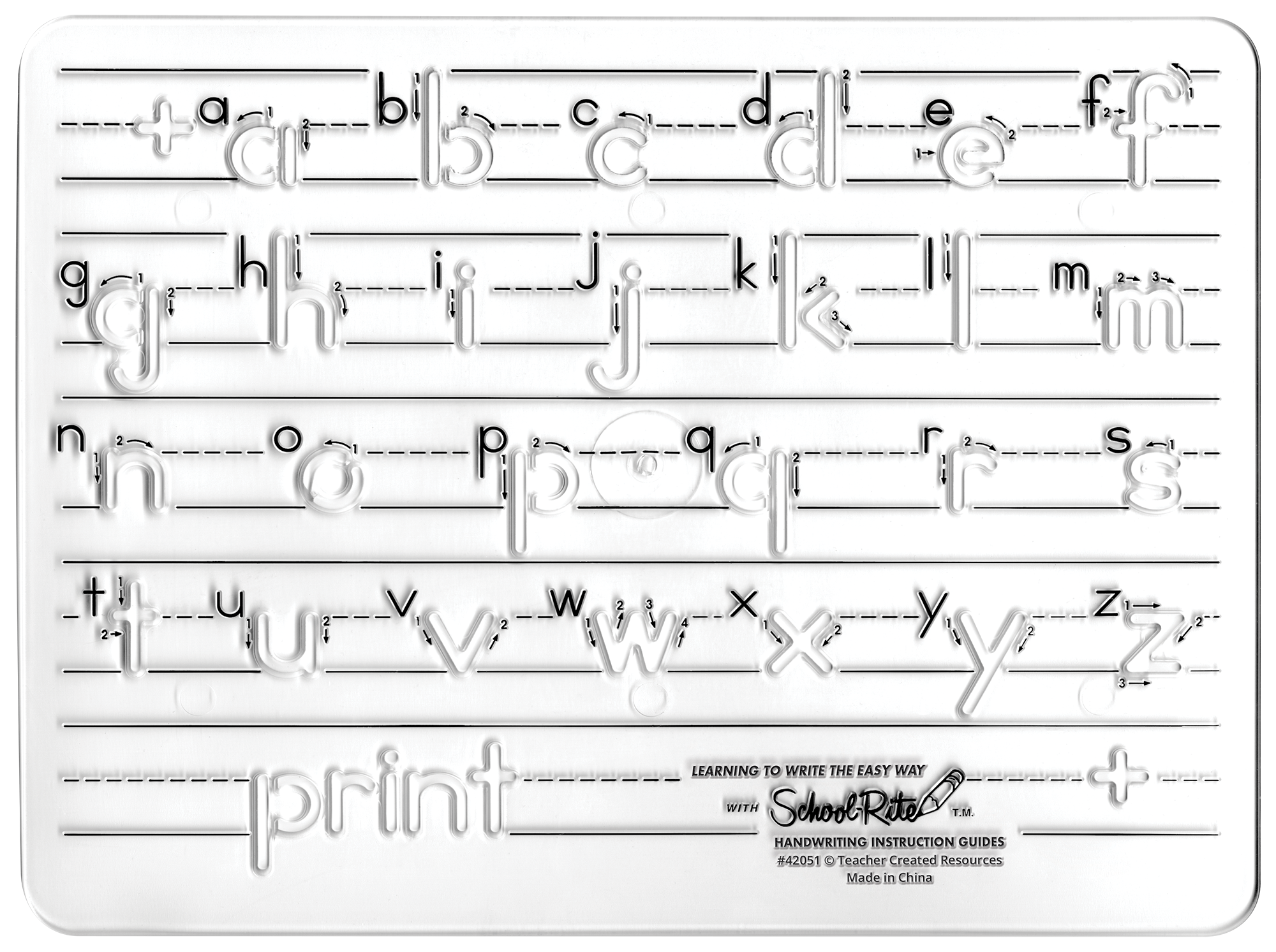 School-Rite® Handwriting Instruction Guides - Lowercase Manuscript ...