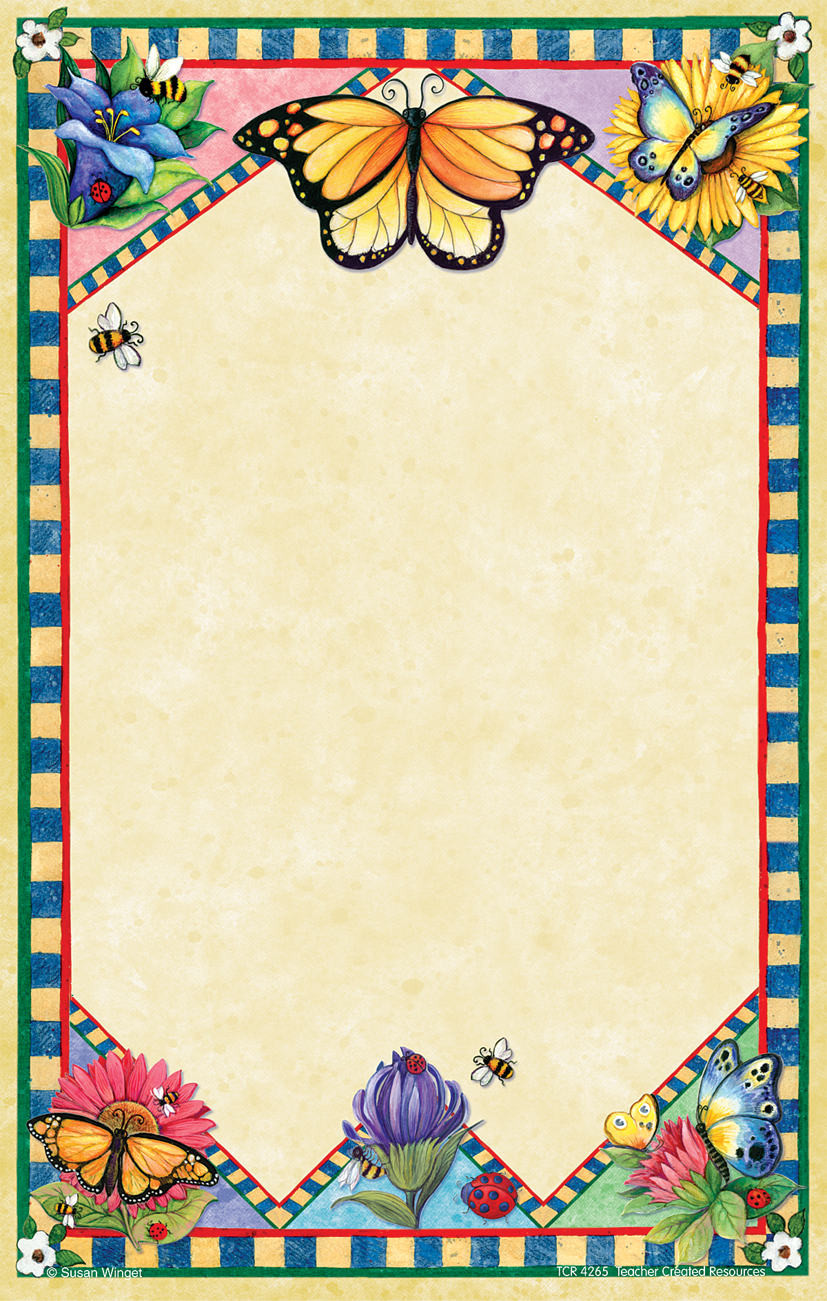 Butterflies Notepad from Susan Winget - TCR4265 | Teacher Created Resources