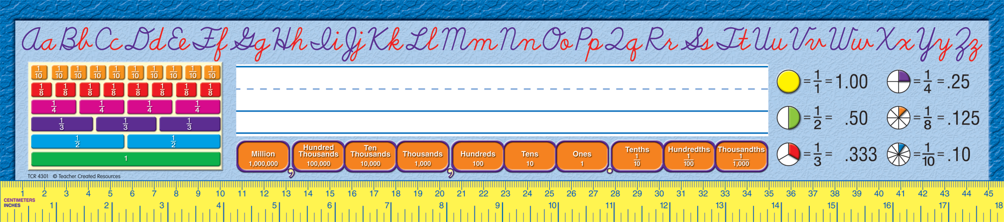 Cursive Writing 2 Super Jumbo Name Plates - TCR4301 | Teacher Created ...