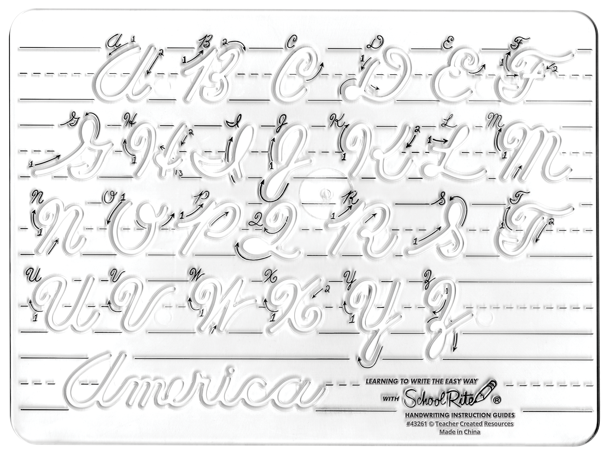 School-Rite® Handwriting Instruction Guides - Uppercase Cursive ...