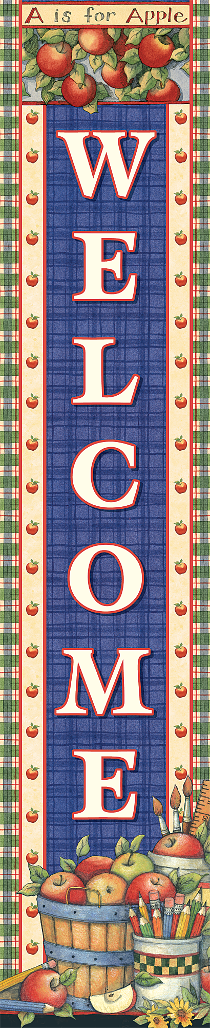 Apples Welcome Vertical Banner from Susan Winget - TCR4460 | Teacher ...