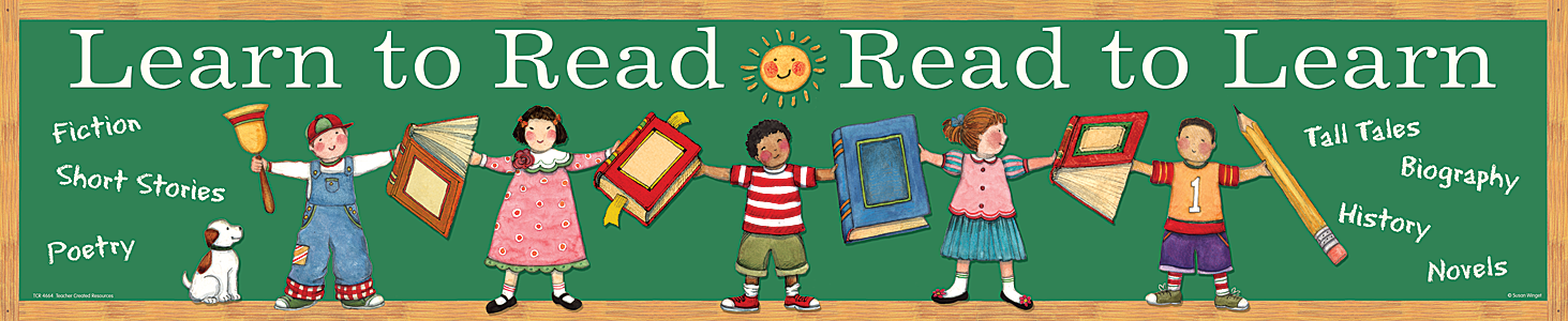 Learn to Read/Read to Learn Banner from Susan Winget - TCR4664 ...