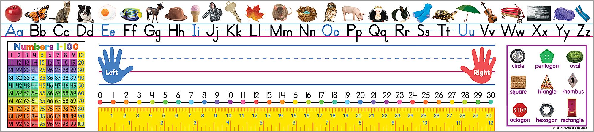 Colorful Traditional Printing Jumbo Name Plates - TCR4777 | Teacher ...