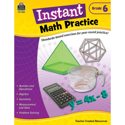 Instant Math Practice Grade 6 - TCR2556 | Teacher Created Resources