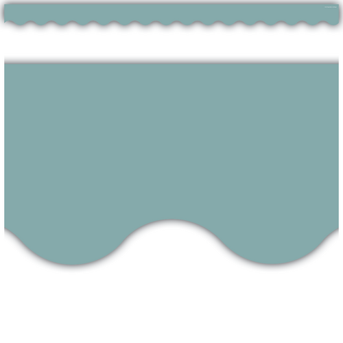 Calming Blue Scalloped Border Trim - TCR7128 | Teacher Created Resources