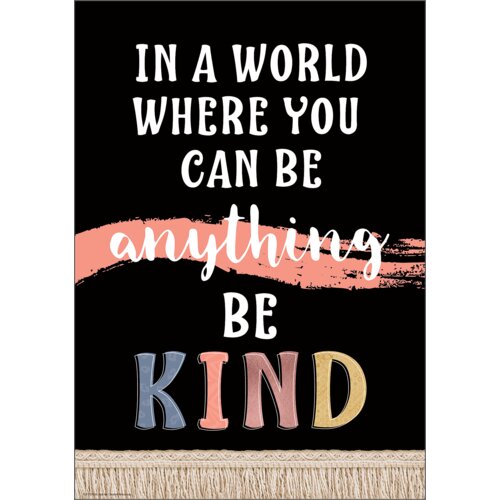 Wonderfully Wild Be Kind Positive Poster - TCR7399 | Teacher Created ...