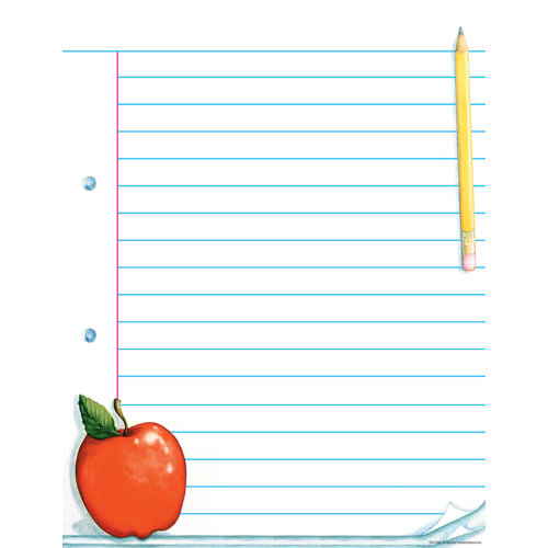 Notepad Paper Lined Chart - TCR7683 | Teacher Created Resources