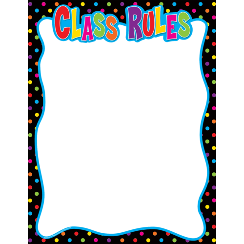Class Rules Chart - TCR7707 | Teacher Created Resources