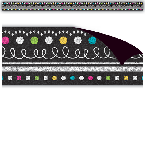 Chalkboard Brights Magnetic Border - TCR77132 | Teacher Created Resources