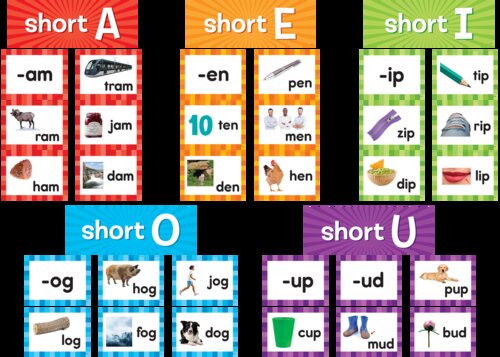 Short Vowels Pocket Chart Cards - TCR20850 | Teacher Created Resources