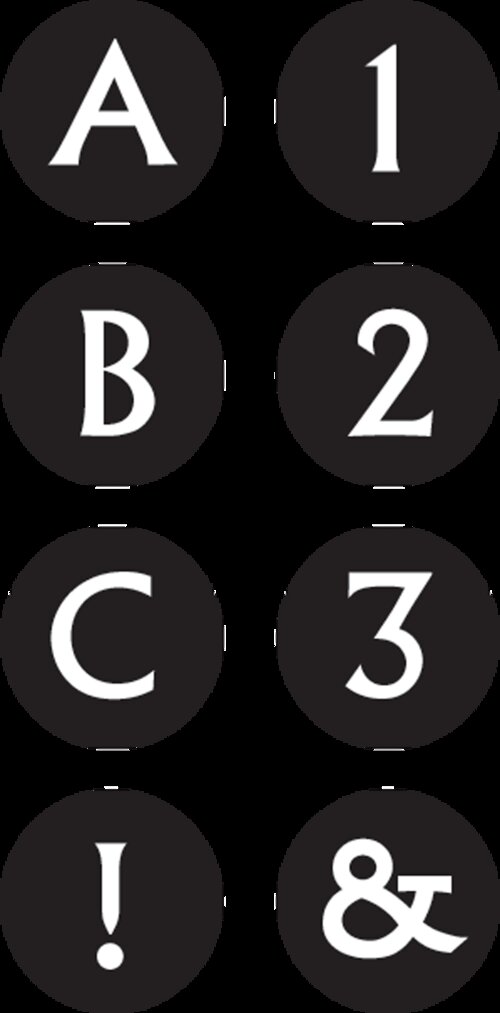 Black & White Alphabet Mini Stickers - TCR2142 | Teacher Created Resources