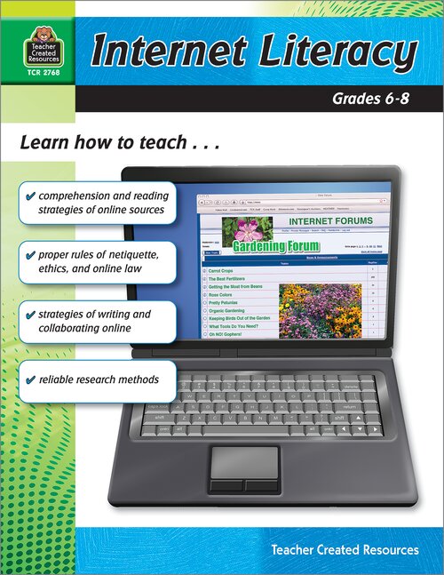 Internet Literacy Grade 6-8 - TCR2768 | Teacher Created Resources