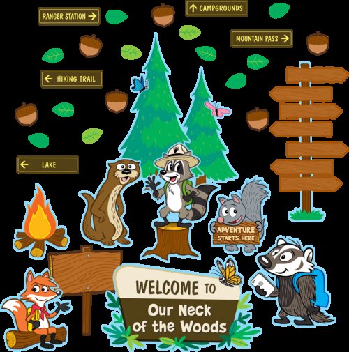 Ranger Rick Welcome to Our Neck of the Woods Bulletin Board - TCR3516 ...