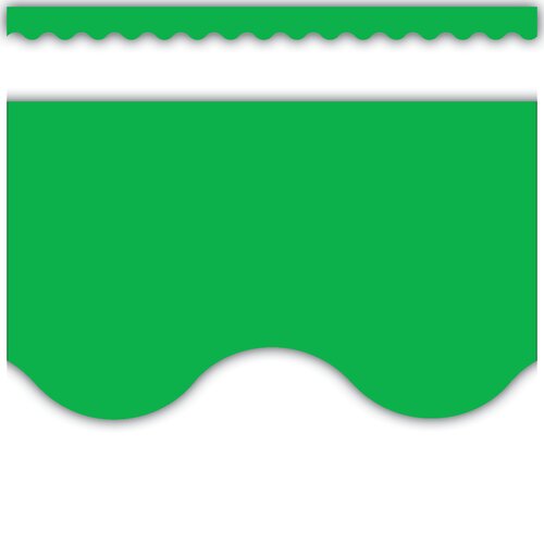 Green Scalloped Border Trim - TCR4607 | Teacher Created Resources