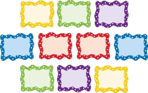 Polka Dots Blank Cards Accents - TCR4757 | Teacher Created Resources