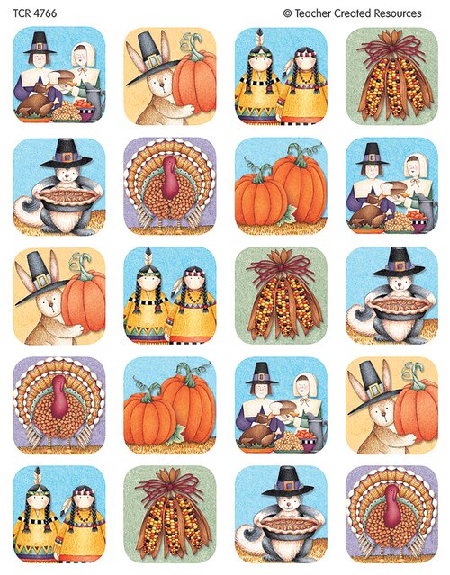 We Are Thankful Stickers from Debbie Mumm - TCR4766 | Teacher Created ...