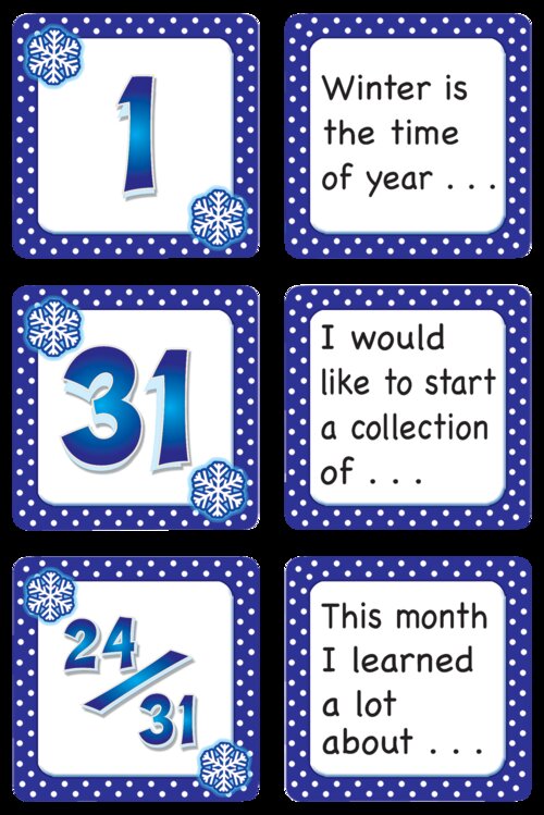 January Polka Dots Calendar Days/Story Starters - TCR5075 | Teacher ...