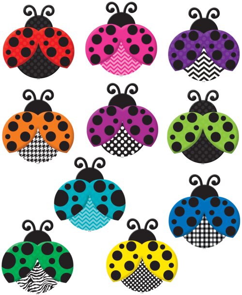 Colorful Ladybugs Accents - TCR5414 | Teacher Created Resources