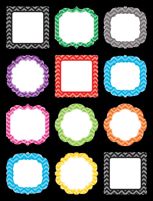 Chevron Frames Mini Accents - TCR5525 | Teacher Created Resources