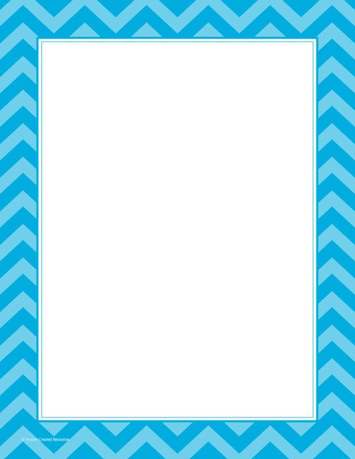 Aqua Chevron Computer Paper - TCR5529 | Teacher Created Resources