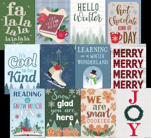 Winter Small Poster Pack - TCR6110 | Teacher Created Resources