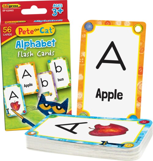 Pete the Cat® Alphabet Flash Cards - TCR62065 | Teacher Created Resources