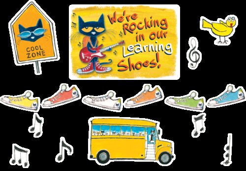 Pete the Cat We're Rocking in Our Learning Shoes Bulletin Board ...