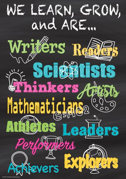 We Learn, Grow, and Are...Positive Poster - TCR7404 | Teacher Created ...
