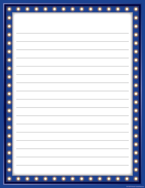 Marquee Lined Chart - TCR7529 | Teacher Created Resources