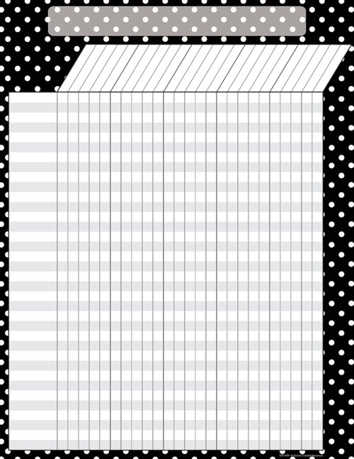 Black Polka Dots Incentive Chart - TCR7604 | Teacher Created Resources