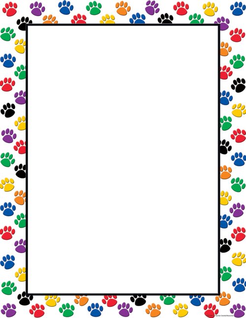 Colorful Paw Prints Blank Chart - TCR7687 | Teacher Created Resources
